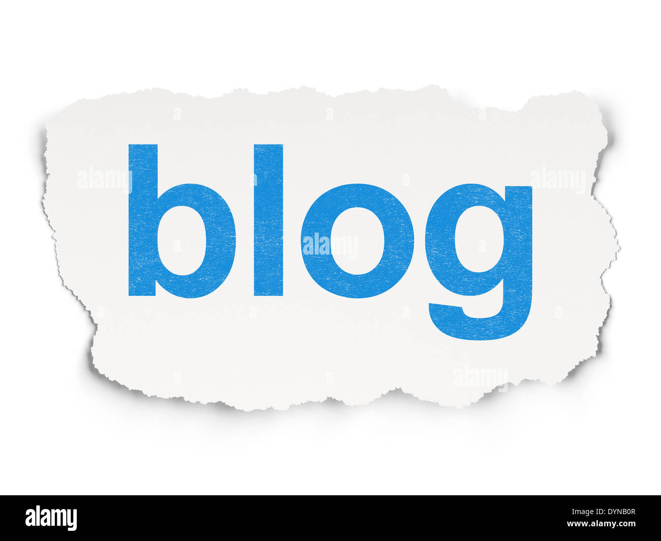 Web development concept: Blog on Paper background Stock Photo - Alamy