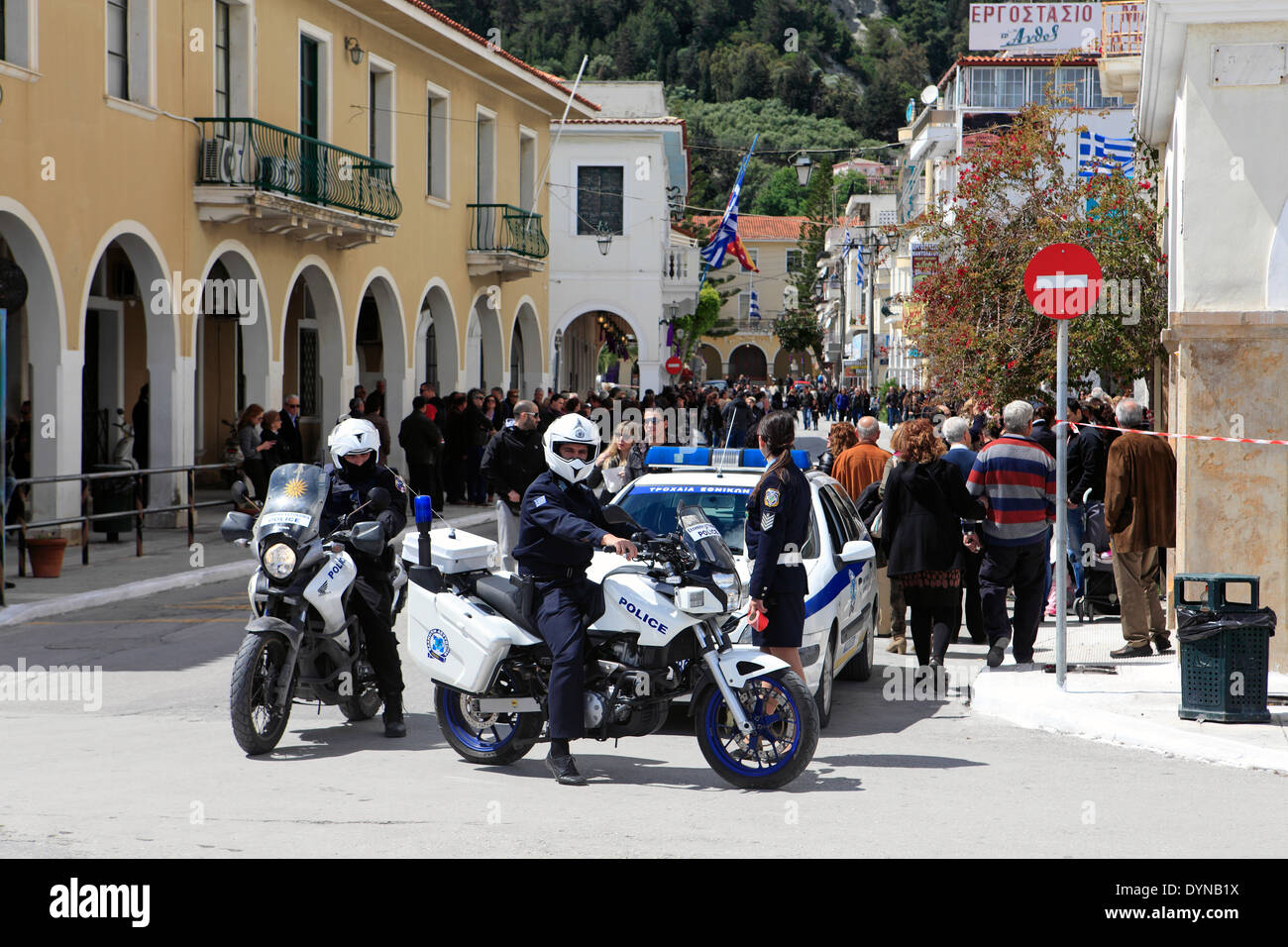 greece ionian zakynthos island easter good friday religious procession ...