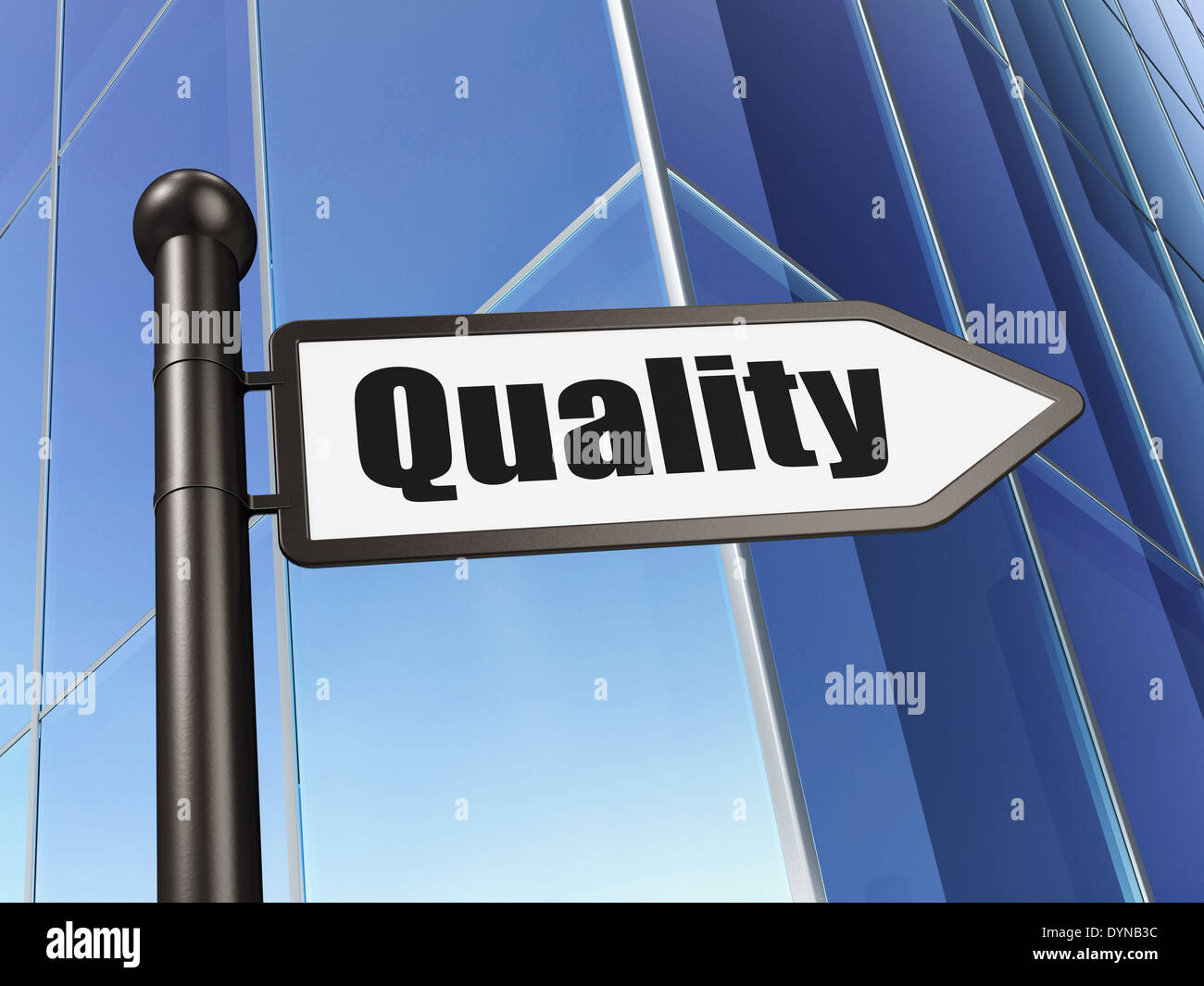 Marketing concept: sign Quality on Building background Stock Photo - Alamy