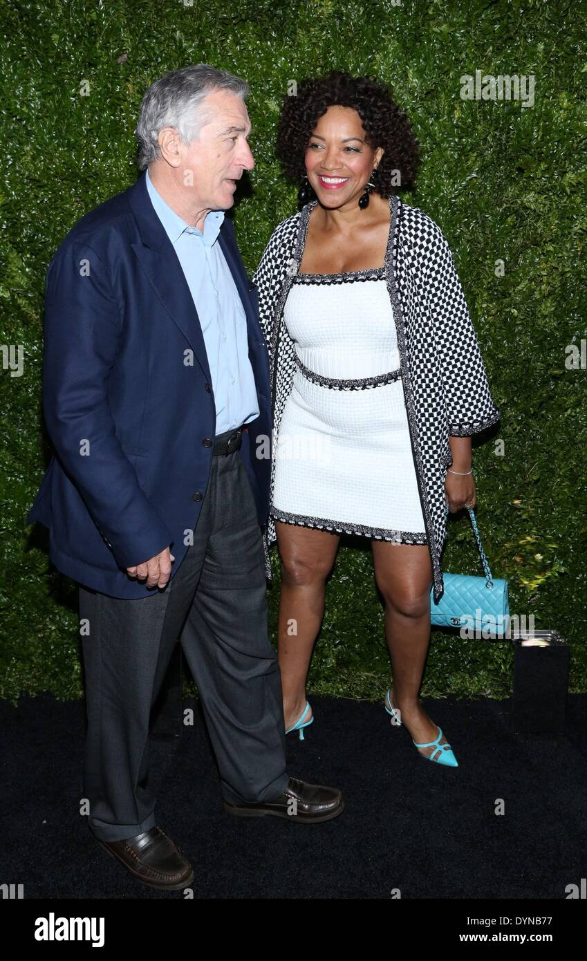 New York, NY, USA. 22nd Apr, 2014. Rober De Niro, Grace Hightower at ...