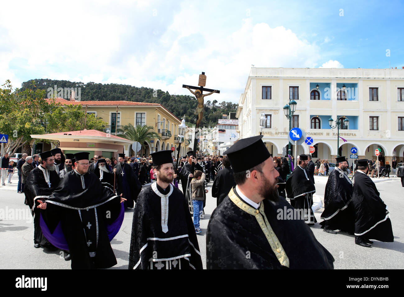 greece ionian zakynthos island easter good friday religious procession ...