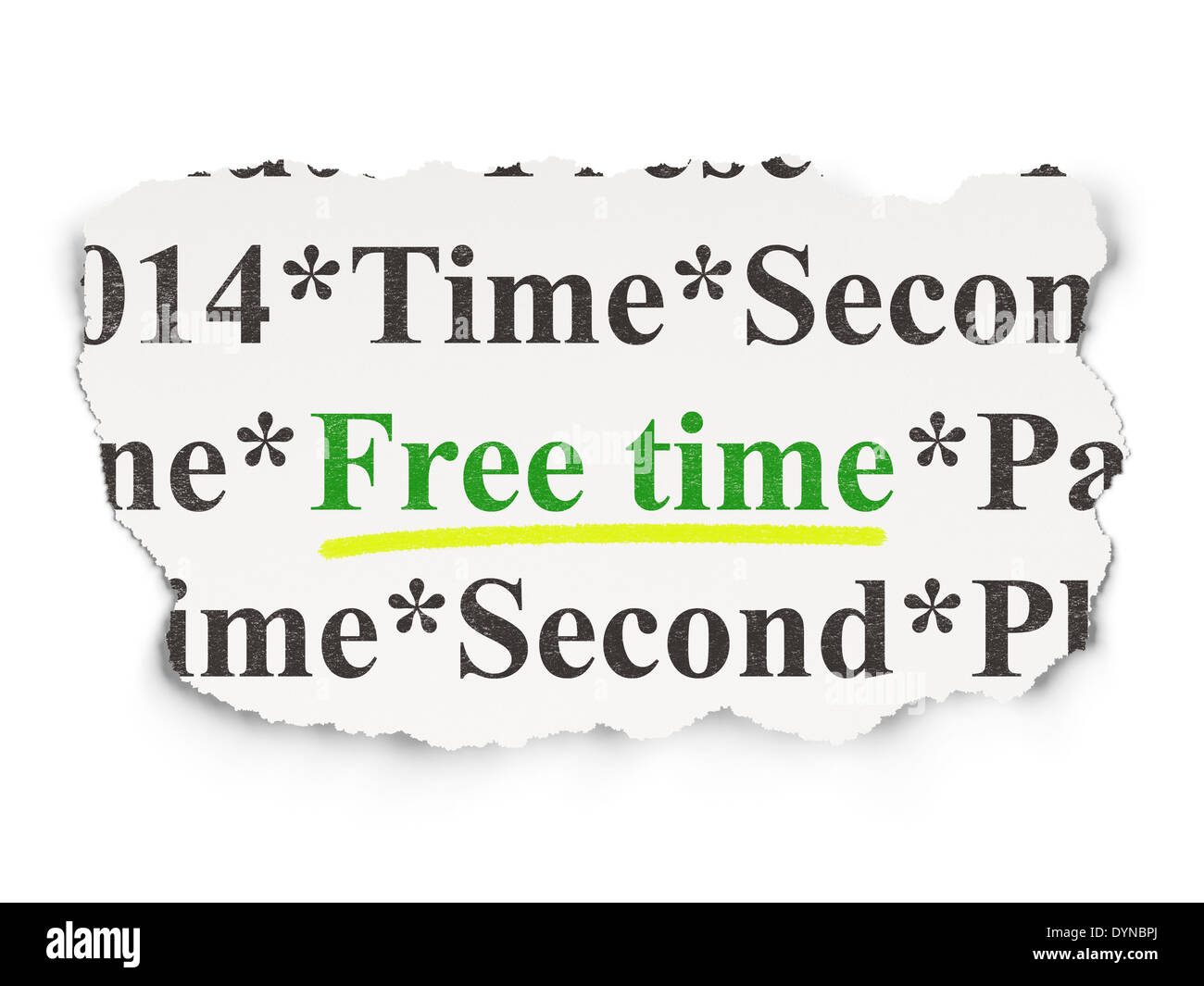 Time concept: Free Time on Paper background Stock Photo - Alamy