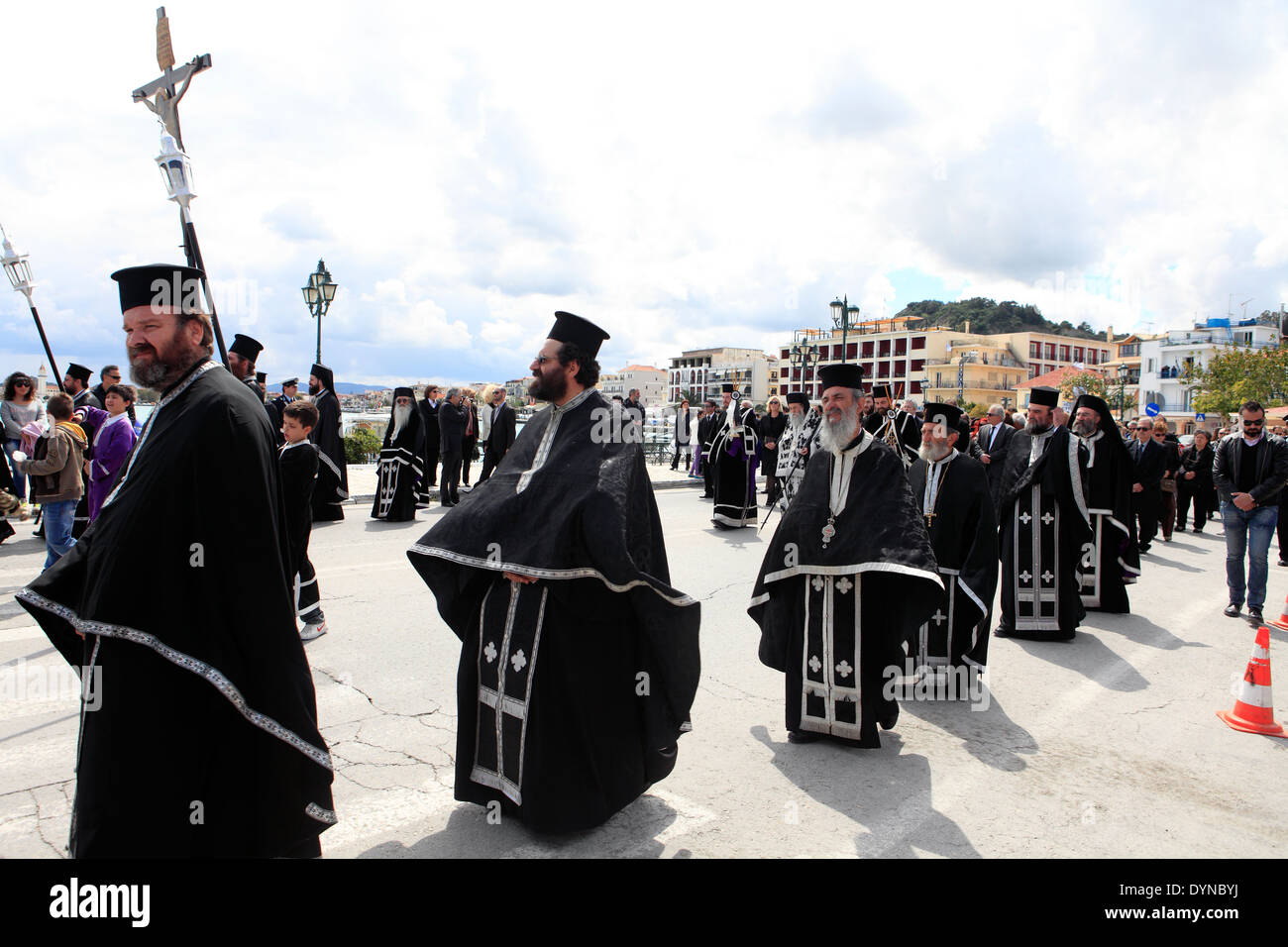 greece ionian zakynthos island easter good friday religious procession ...