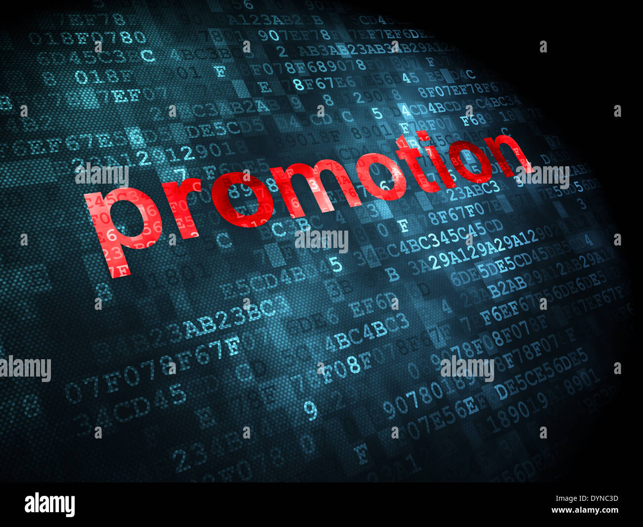 Marketing concept: Promotion on digital background Stock Photo - Alamy