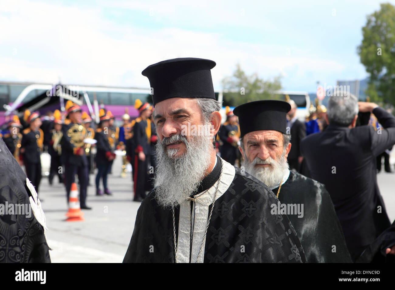 Procession greek orthodox priests church hi-res stock photography and ...