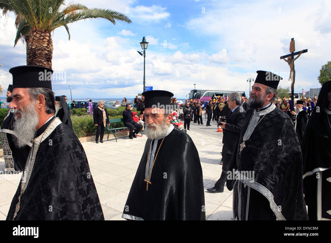 greece ionian zakynthos island easter good friday religious procession ...