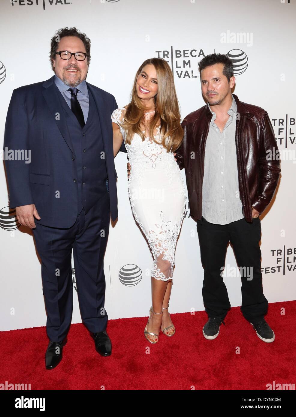 New York, NY, USA. 22nd Apr, 2014. Jon Favreau, Sofia Vergara, John ...