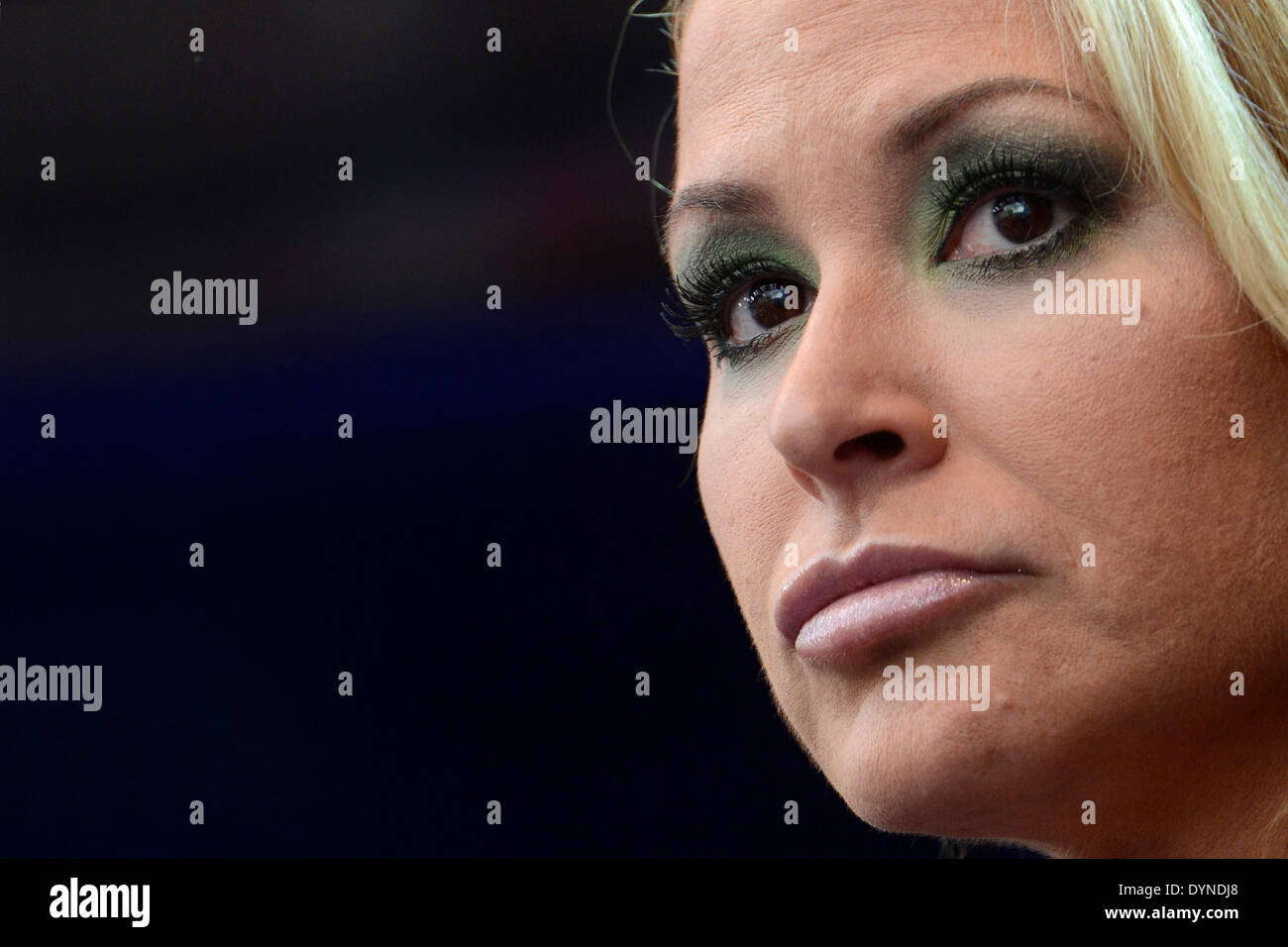 American singer Anastacia performing live during the Easter Parade of ...