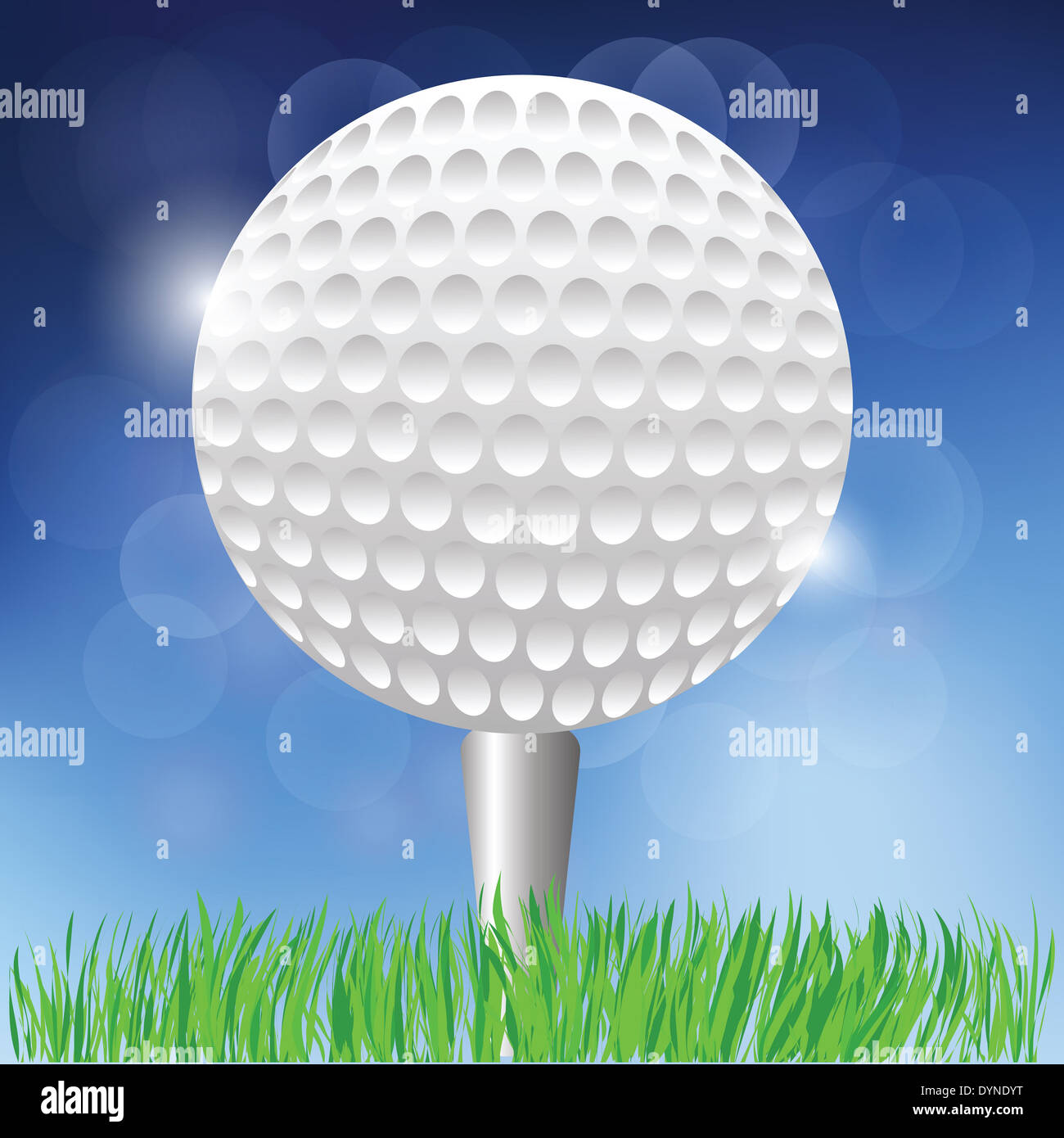 colorful illustration with golf background for your design Stock Photo ...