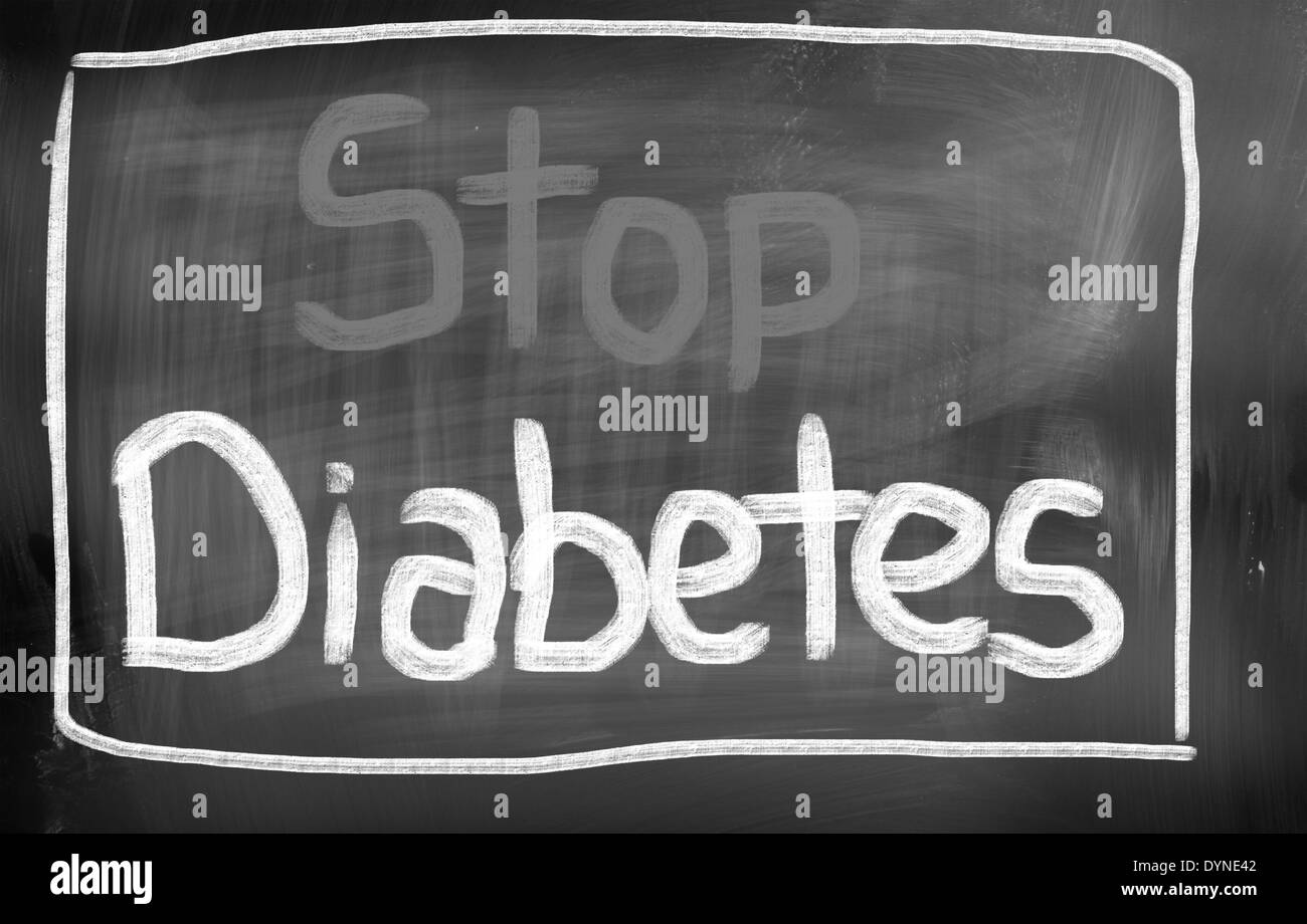 Stop Diabetes Concept Stock Photo - Alamy