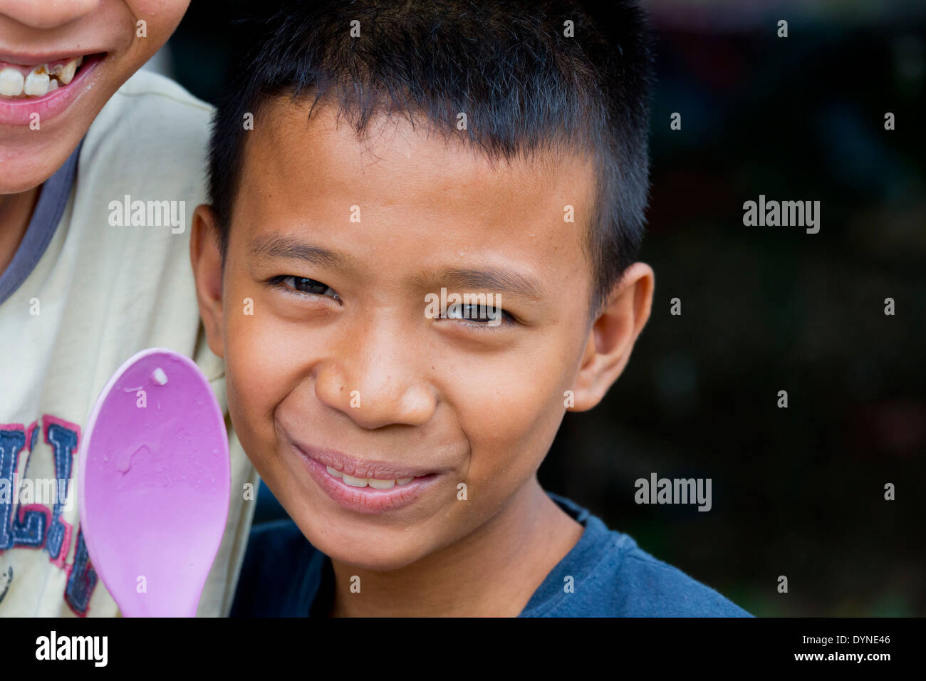 Portrait of a little Boy in Puerto Princesa, Palawan, Philippines Stock ...