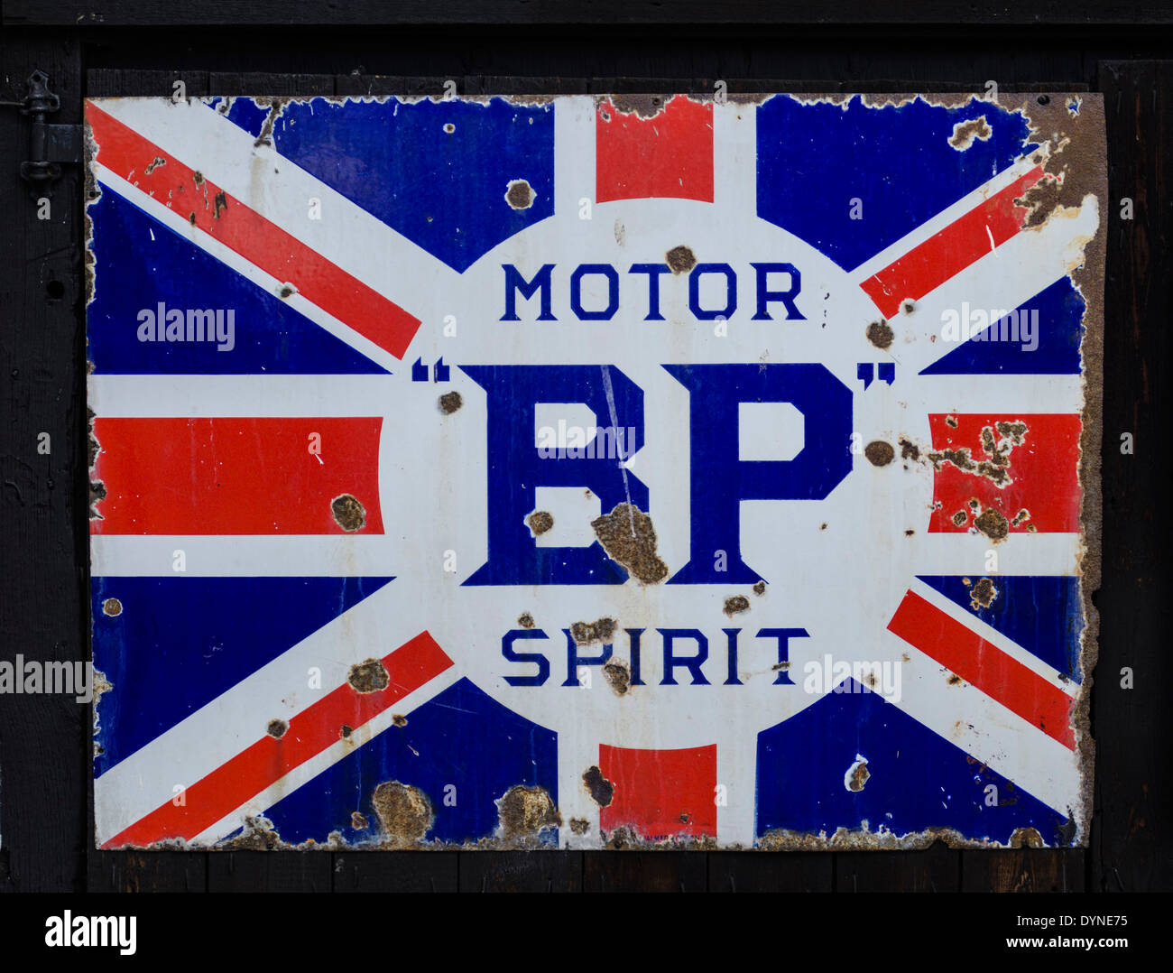 Old fashion BP sign Stock Photo - Alamy