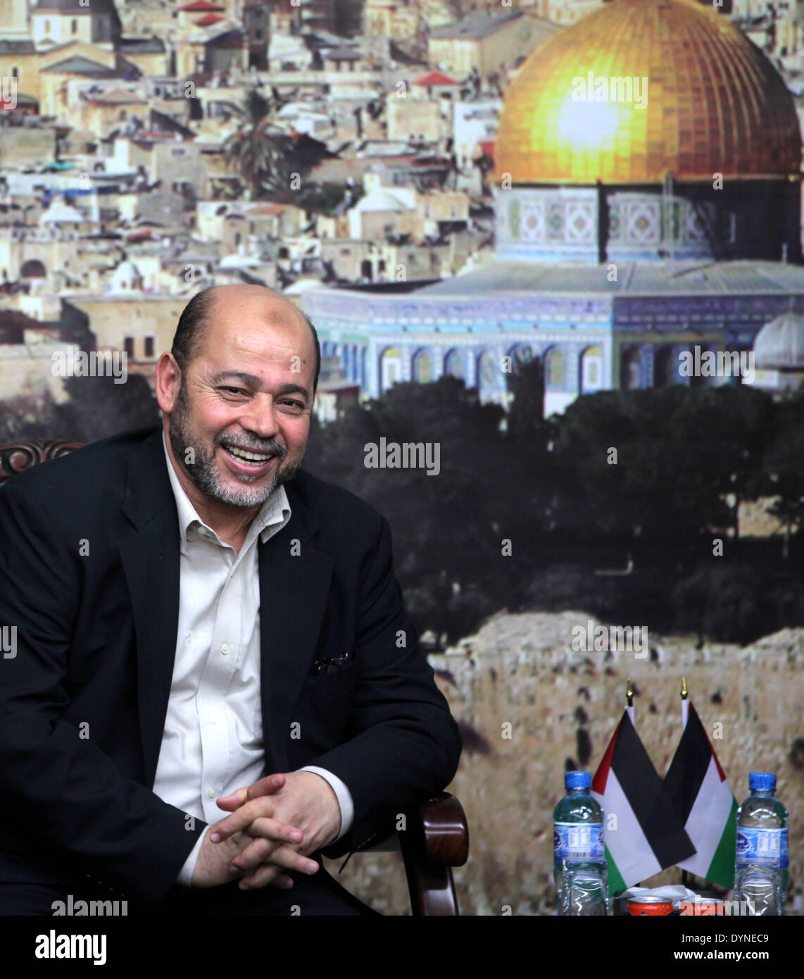 Gaza, Palestinian Territories. 21st Apr, 2014. Hamas prime minister in ...