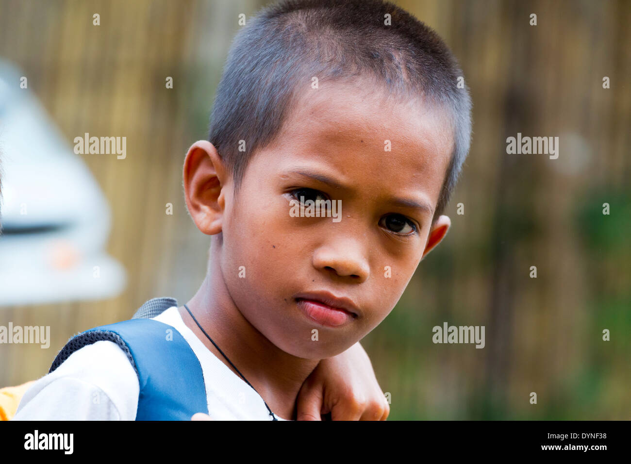 Portrait of a little Boy in Puerto Princesa, Palawan, Philippines Stock ...