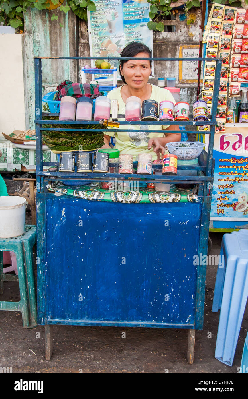 Yangon myanmar street food hi-res stock photography and images - Alamy