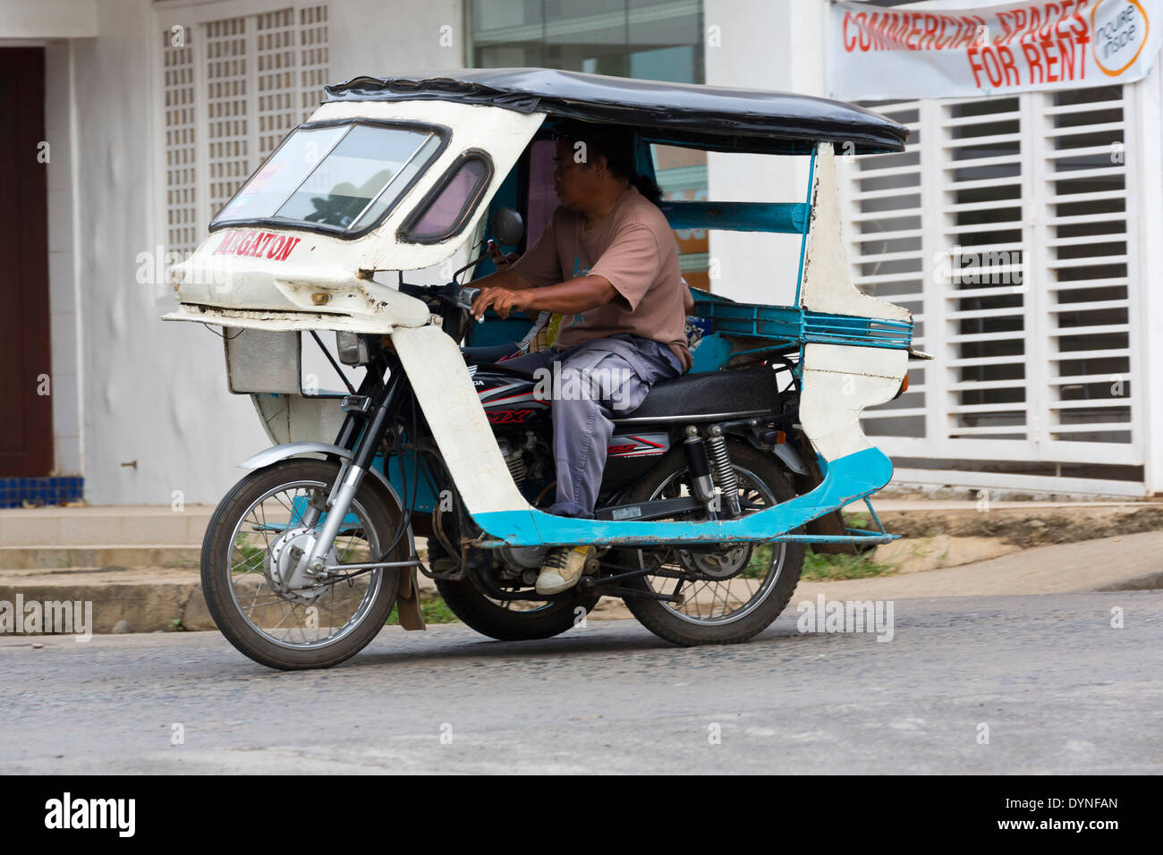 Typical Tricycle in Puerto Princesa, Palawan, Philippines Stock Photo ...