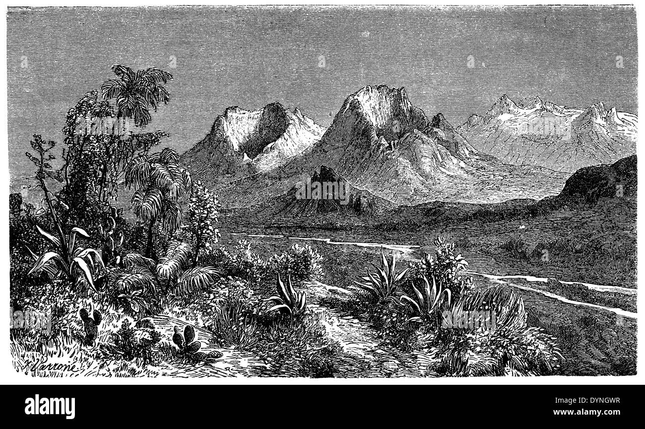 Extinct volcanoes Black and White Stock Photos & Images - Alamy