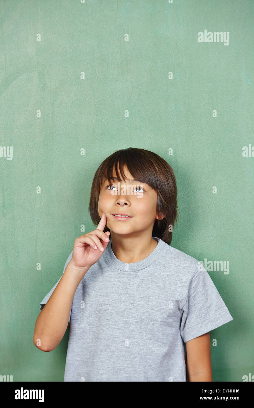 Asian boy thinking hi-res stock photography and images - Alamy