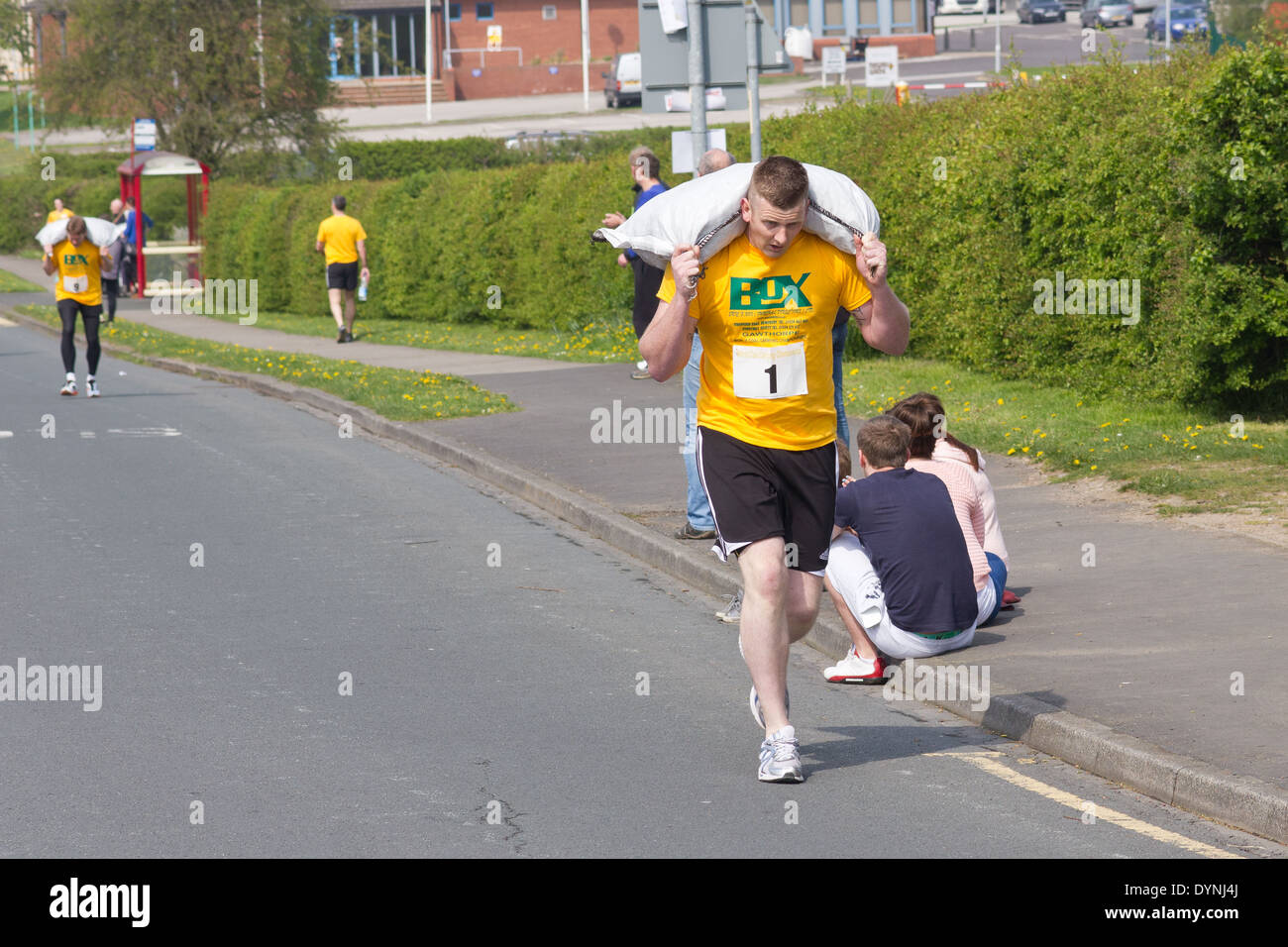 Red faced runner hi-res stock photography and images - Alamy