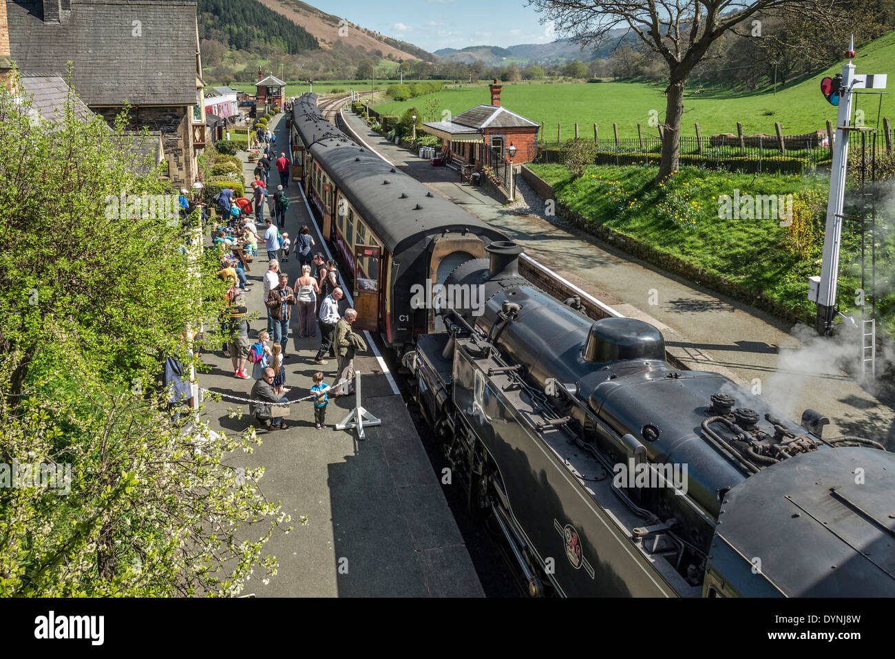 Carrog Station on the Llangollen Railway Stock Photo - Alamy
