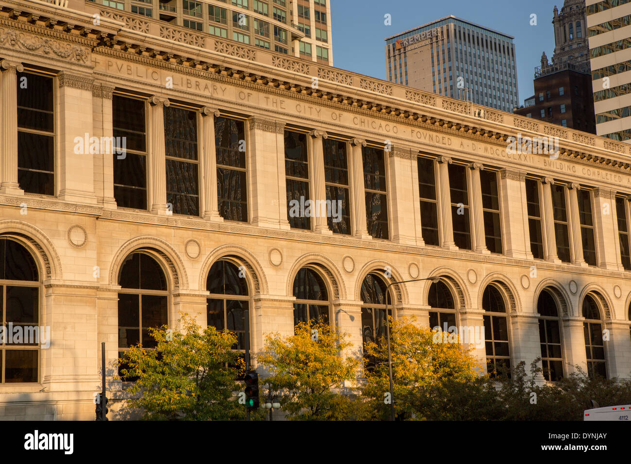 Chicago Cultural Center formerly the Chicago Central Library building ...