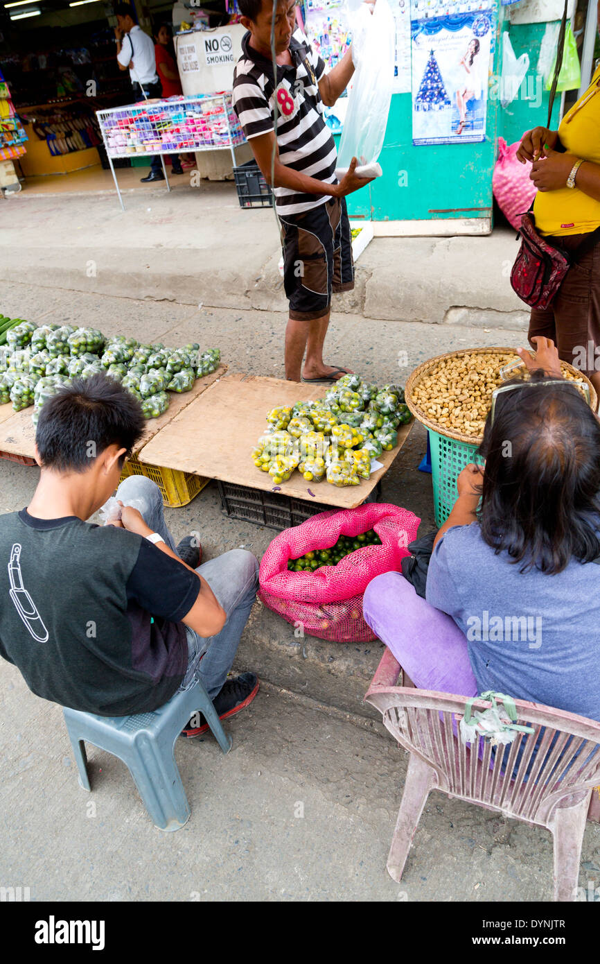 Scenery on a Market in Puerto Princesa, Palawan, Philippines Stock ...