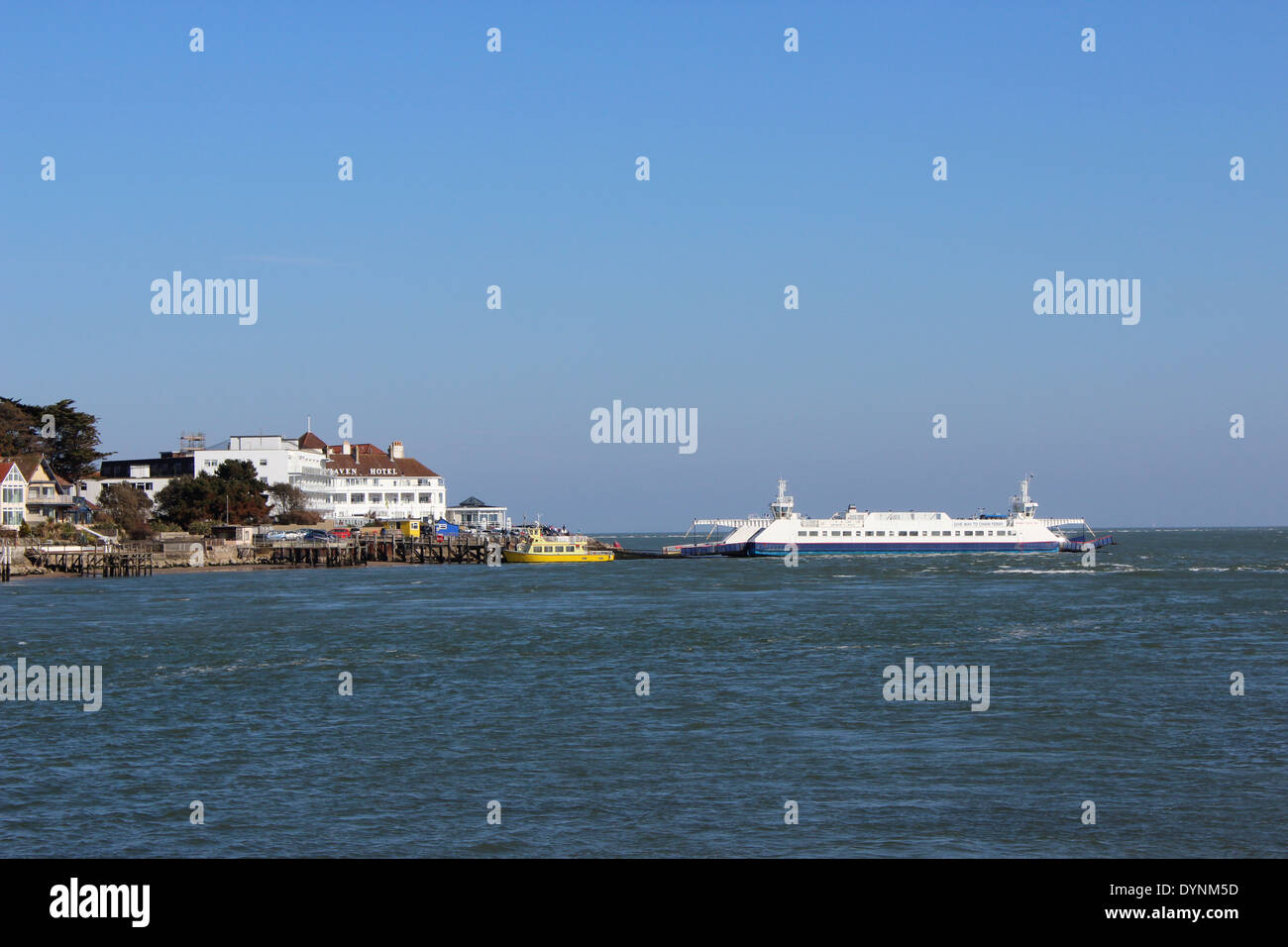 England Dorset Poole The Sandbanks chain ferry Peter Baker Stock Photo ...