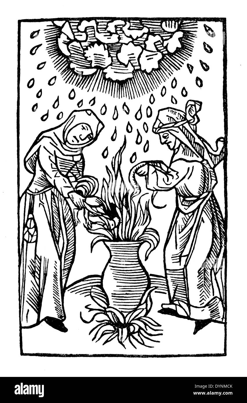 witches make thunder and hail Stock Photo - Alamy