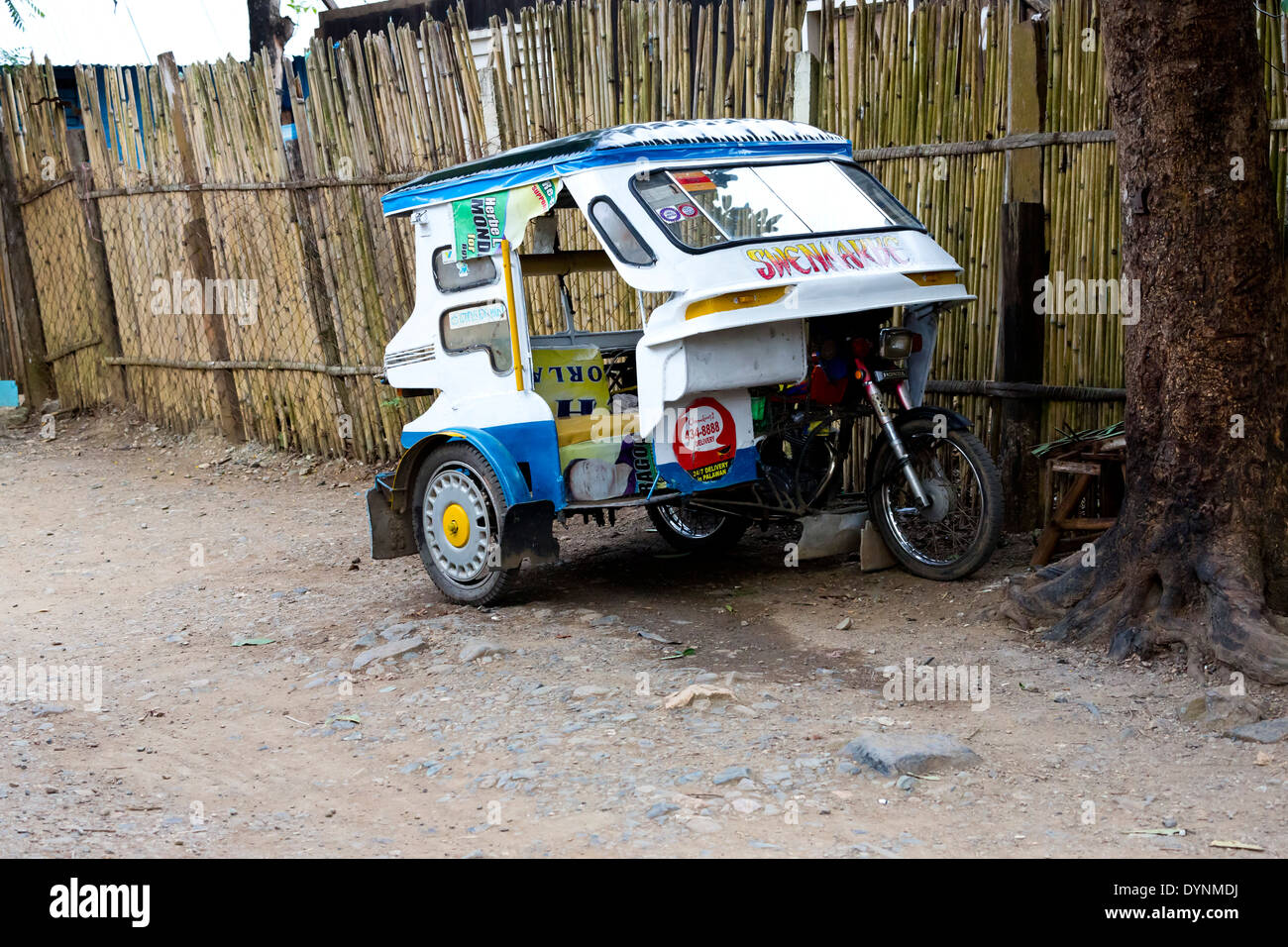 Typical Tricycle in Puerto Princesa, Palawan, Philippines Stock Photo ...
