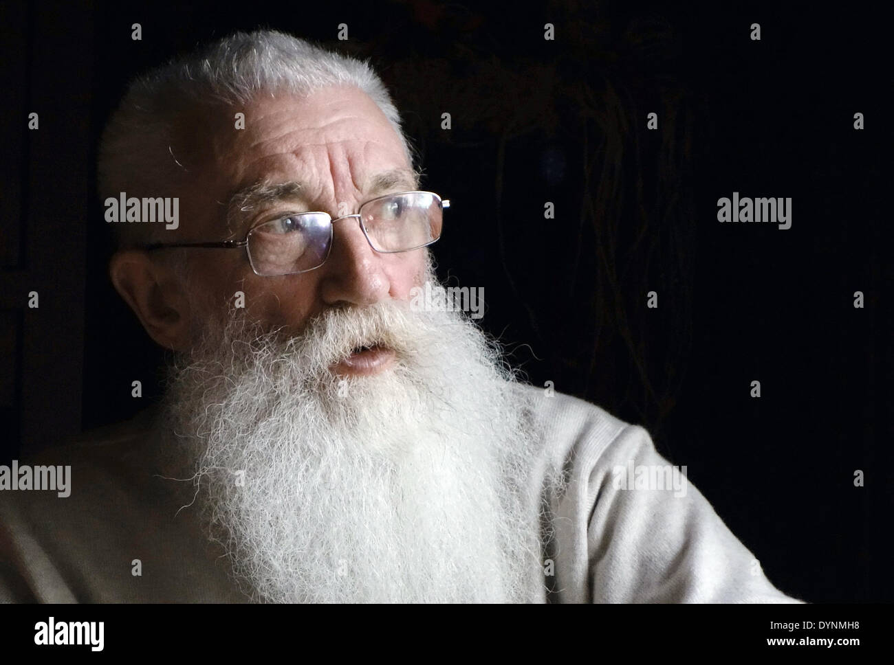 Zella-Mehlis, Germany. 13th Apr, 2014. Thuringian painter Baldur ...