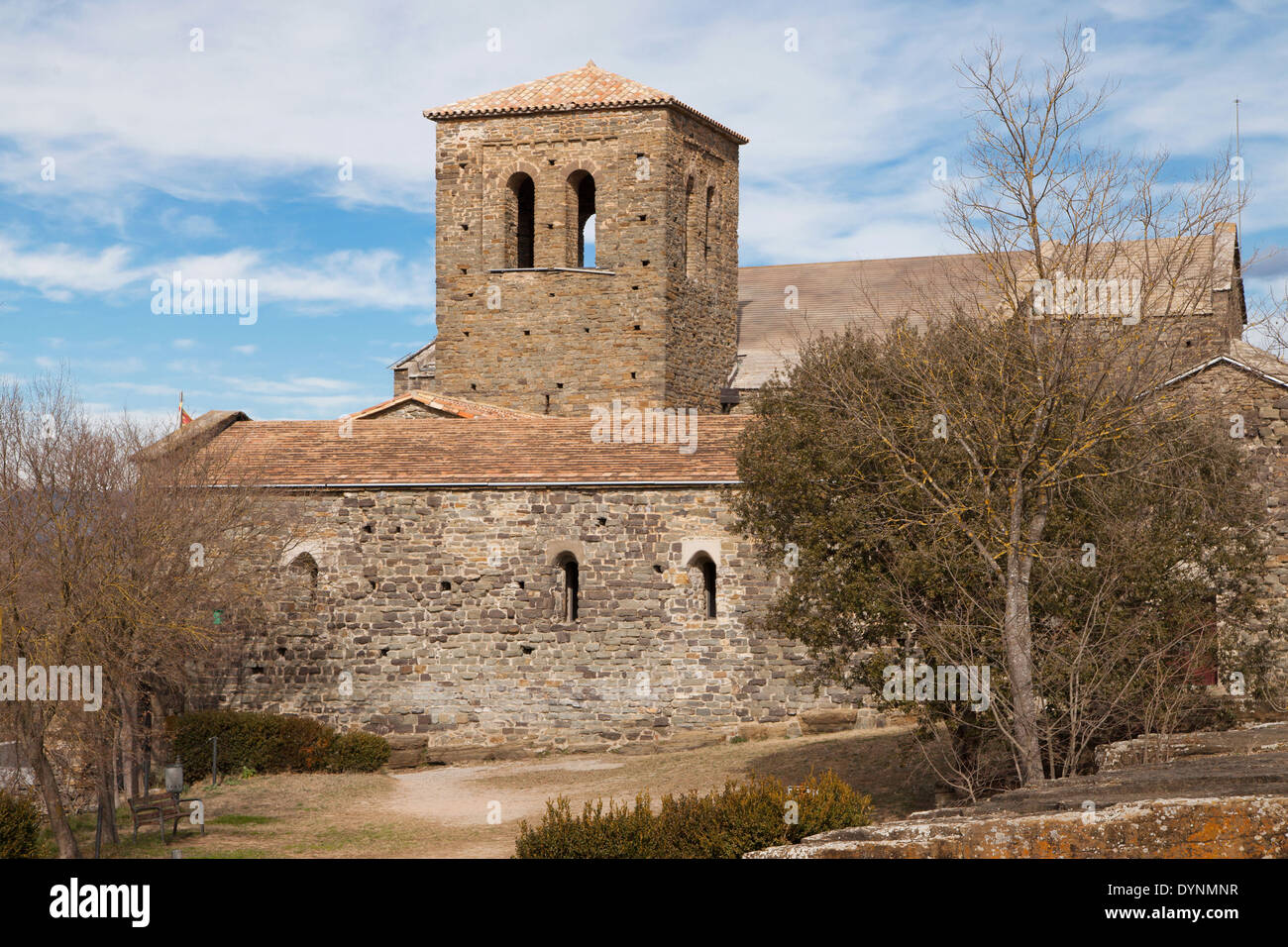 Romanesque-style monastery of Sant Pere Casserres in Catalonia Stock ...