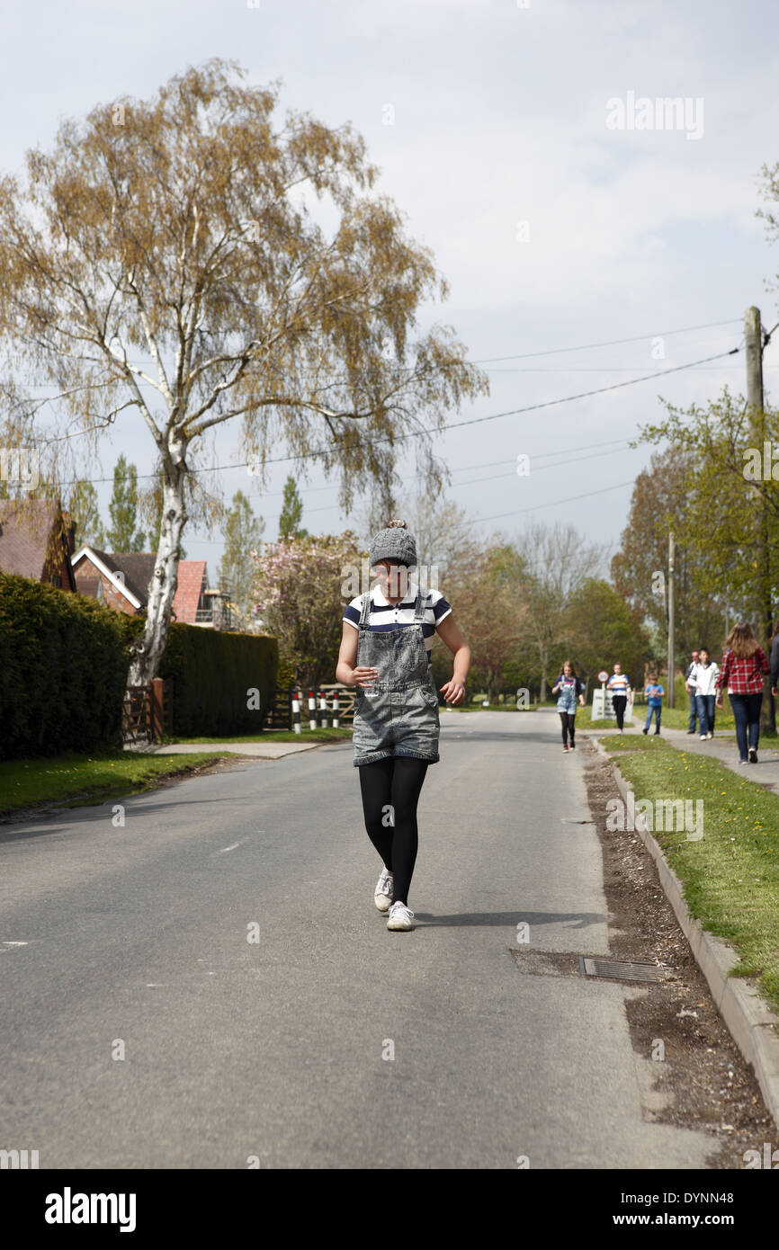 The quirky annual village Tommy Trot Beer Race held Easter Monday at ...