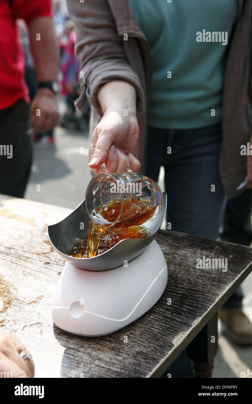 The quirky annual village Tommy Trot Beer Race held Easter Monday at ...