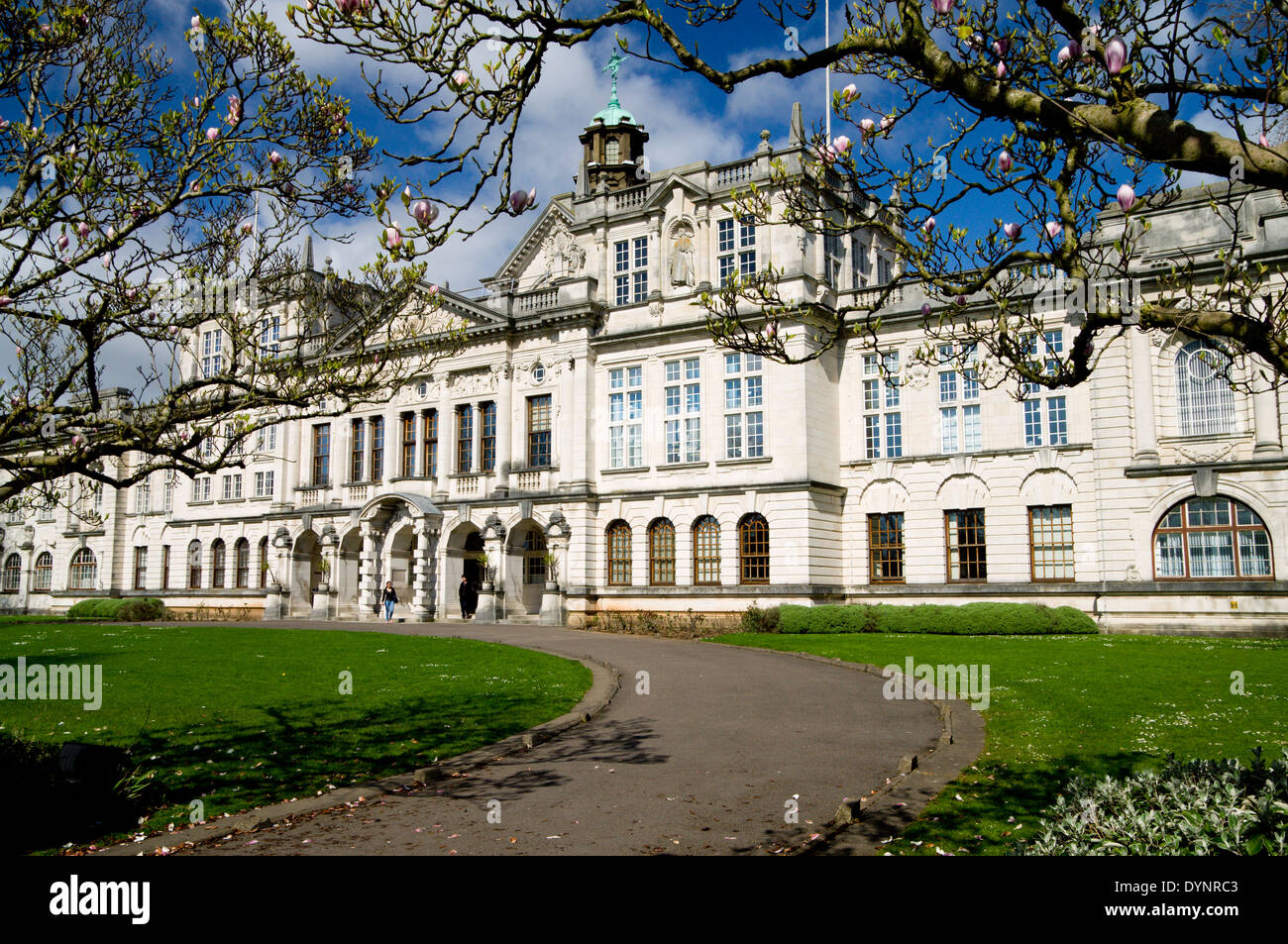 Cardiff university building Cathays Park, Cardiff, South Wales Stock ...