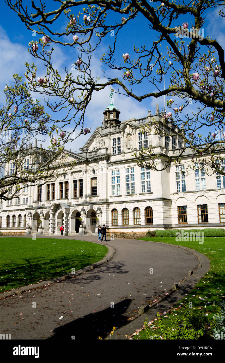 Cardiff university building Cathays Park, Cardiff, South Wales Stock ...