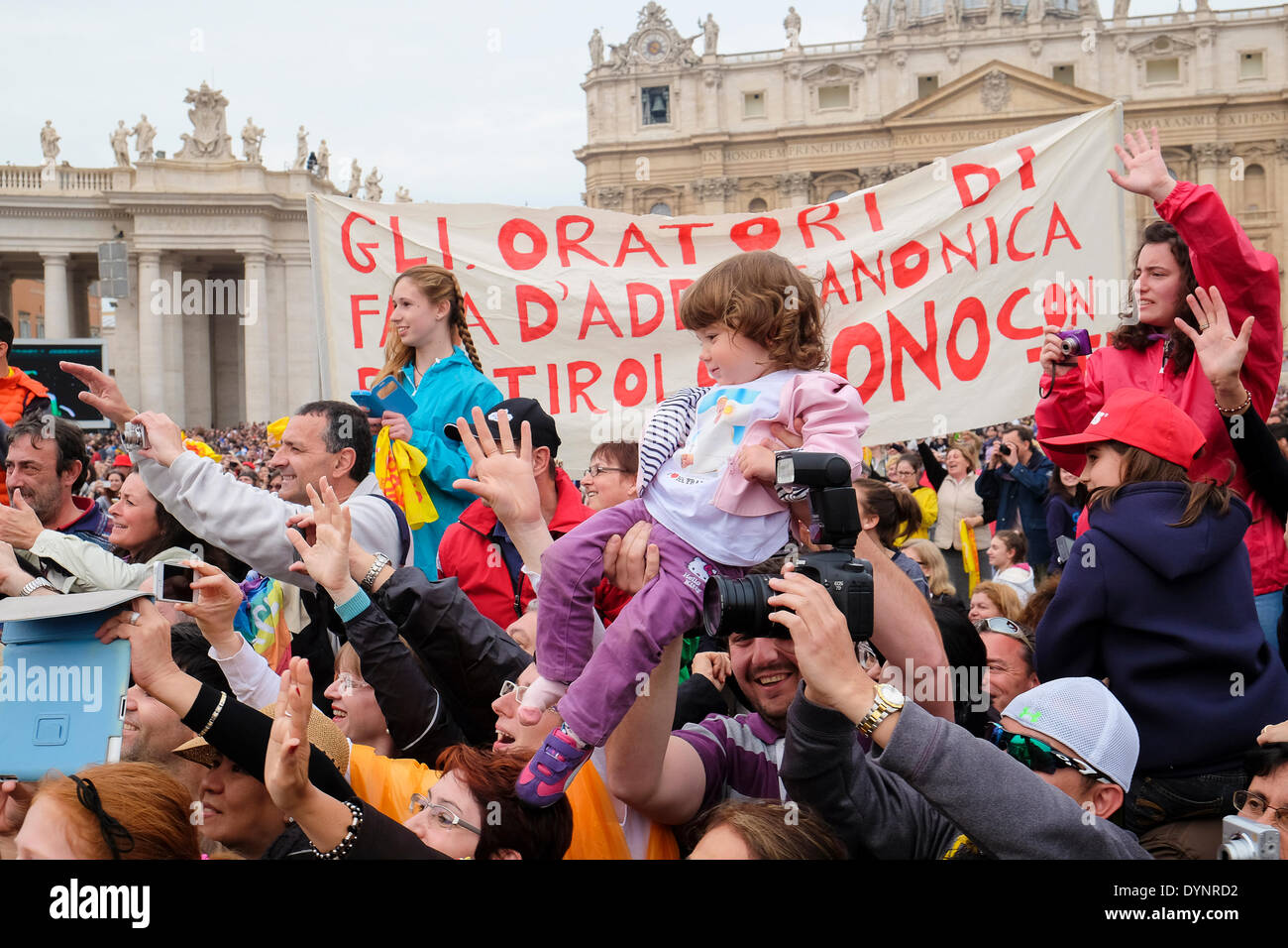 St. Peter's Square, Vatican, Rome, Italy. 23rd April, 2014. Pope ...