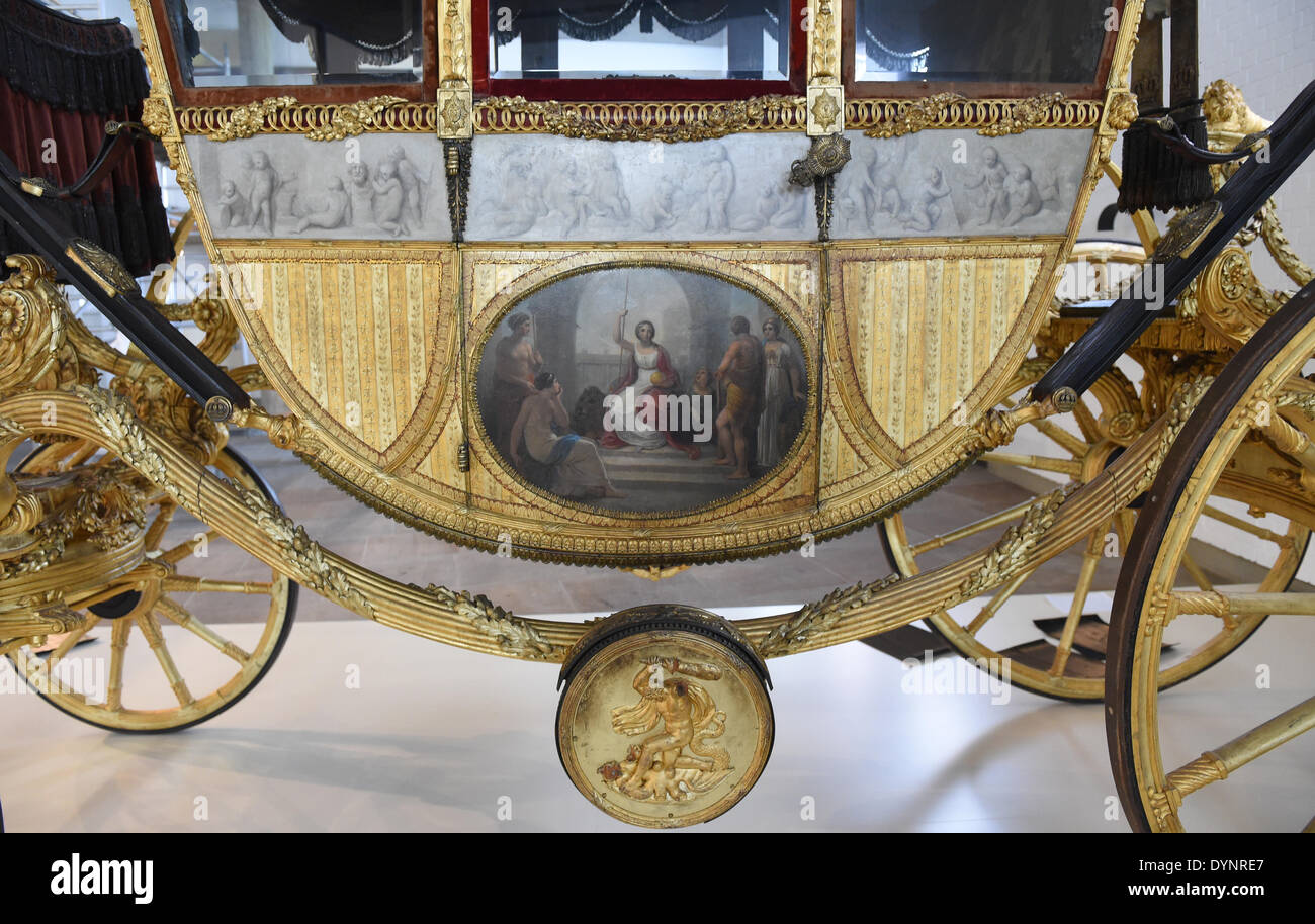 Hanover, Germany. 23rd Apr, 2014. State coach I of King George IV ...