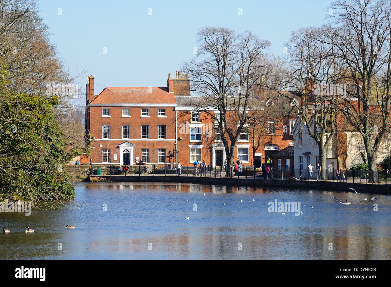 View across Minster Pool towards Dam Street showing Pool House ...