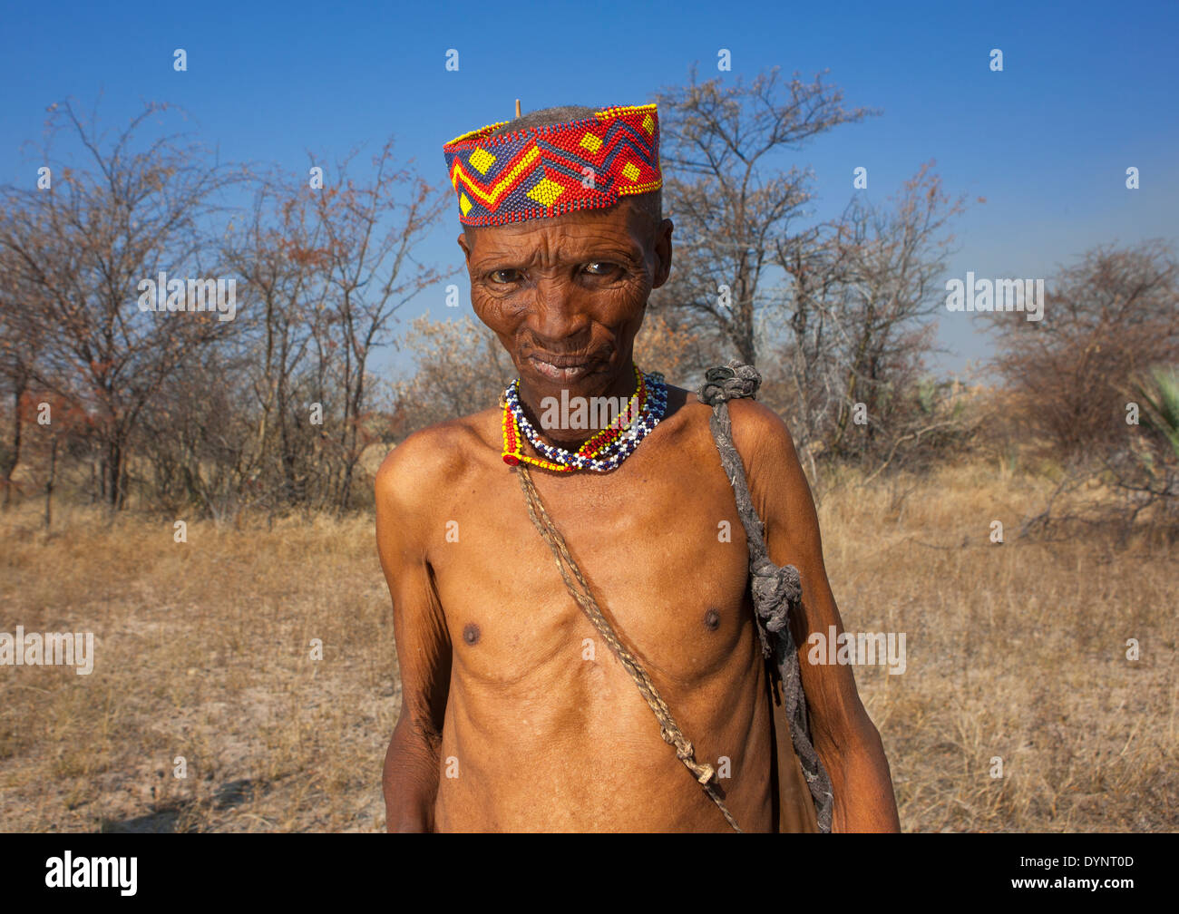 Bushman Hunter, Tsumkwe, Namibia Stock Photo - Alamy