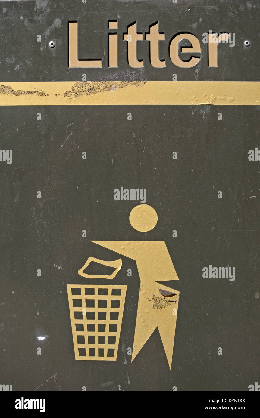 Litter symbol hi-res stock photography and images - Alamy