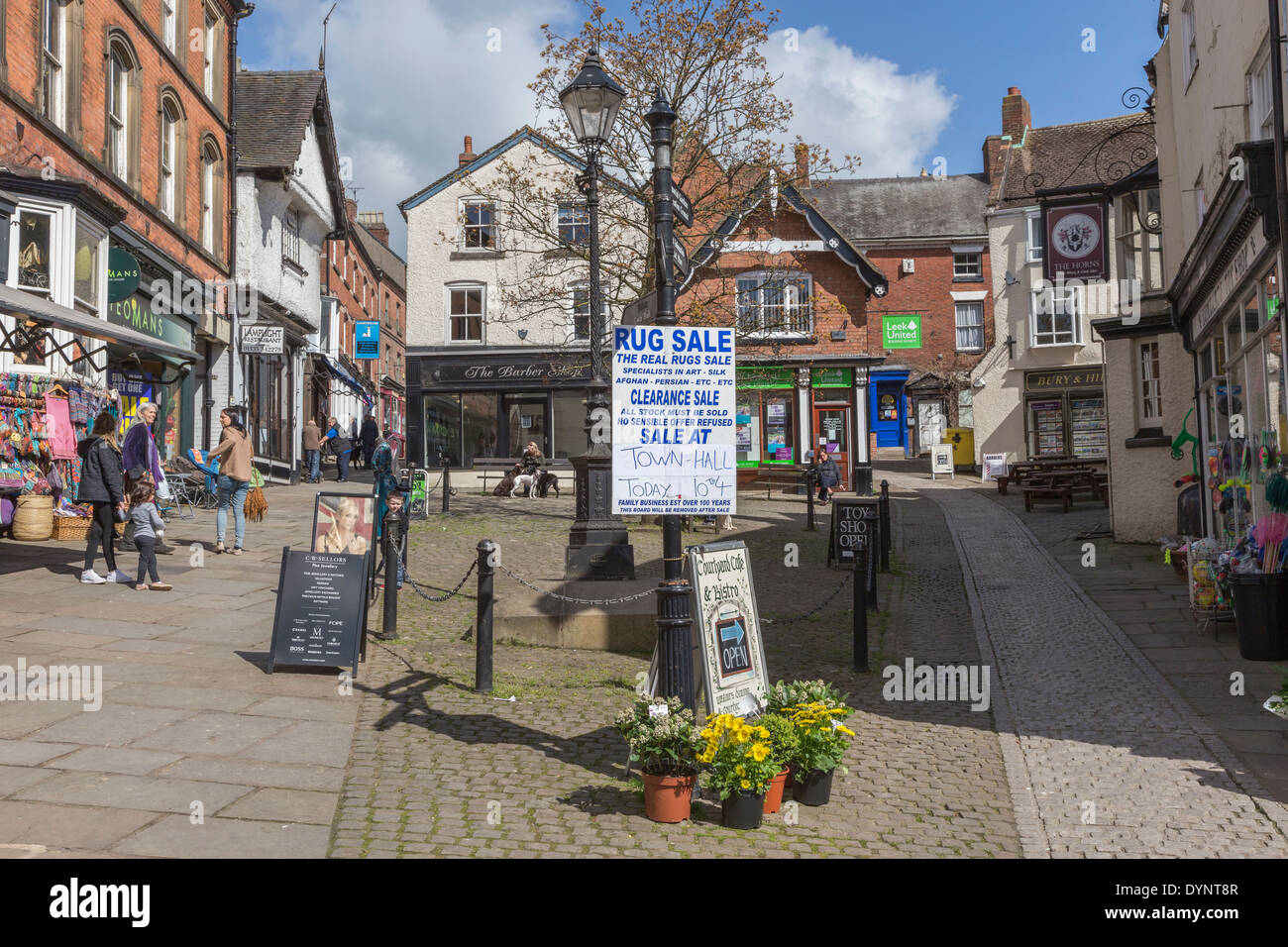 ashbourne town centre derbyshire england uk Stock Photo, Royalty Free ...