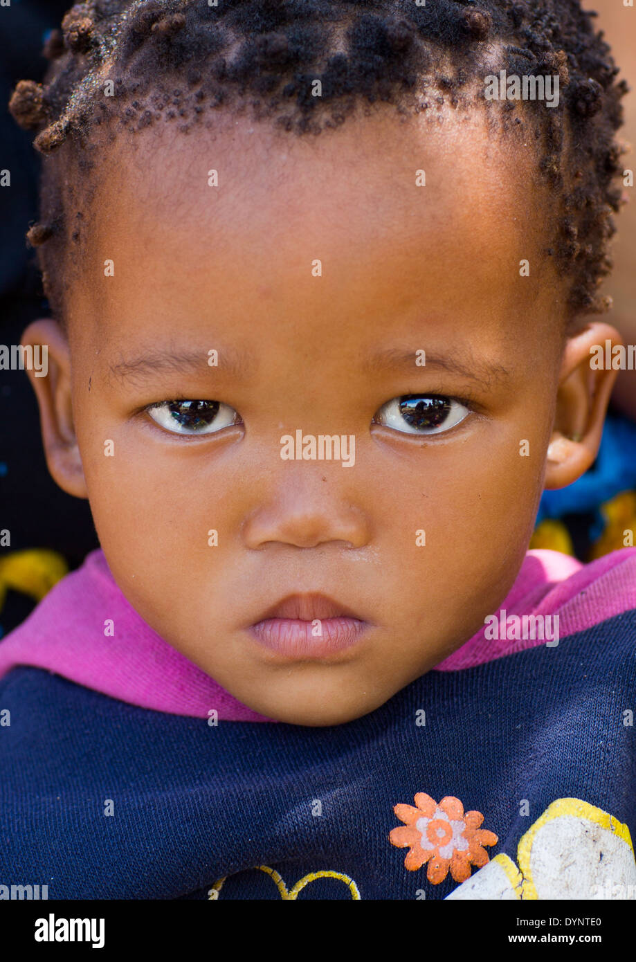 Bushman Child Girl, Tsumkwe, Namibia Stock Photo - Alamy
