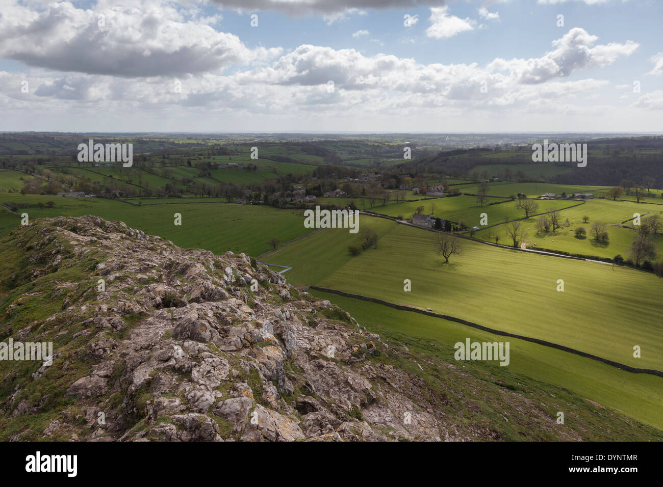 thorpe cloud dovedale derbyshire peak district england uk Stock Photo ...