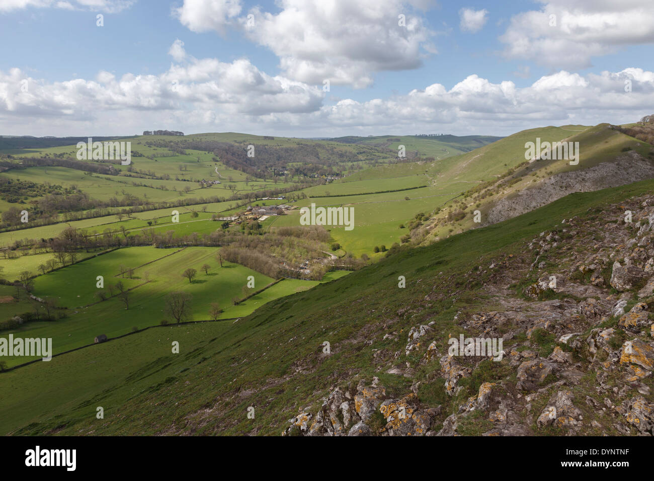 thorpe cloud dovedale derbyshire peak district england uk Stock Photo ...