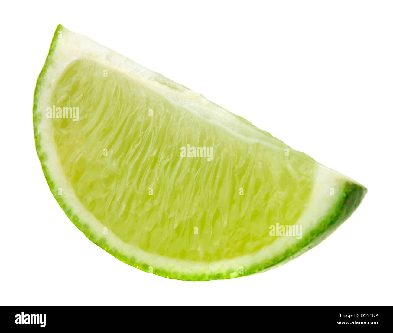 A SLICE OF LIME ON A WHITE BACKGROUND Stock Photo - Alamy