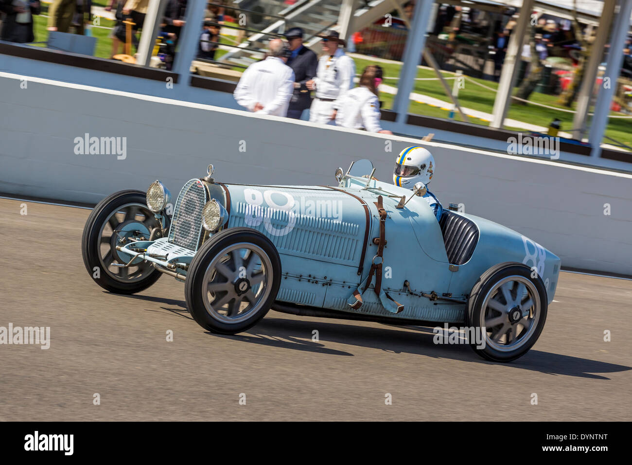1926 Bugatti Type 39A with driver Franck Trouillard. Grover-Williams ...