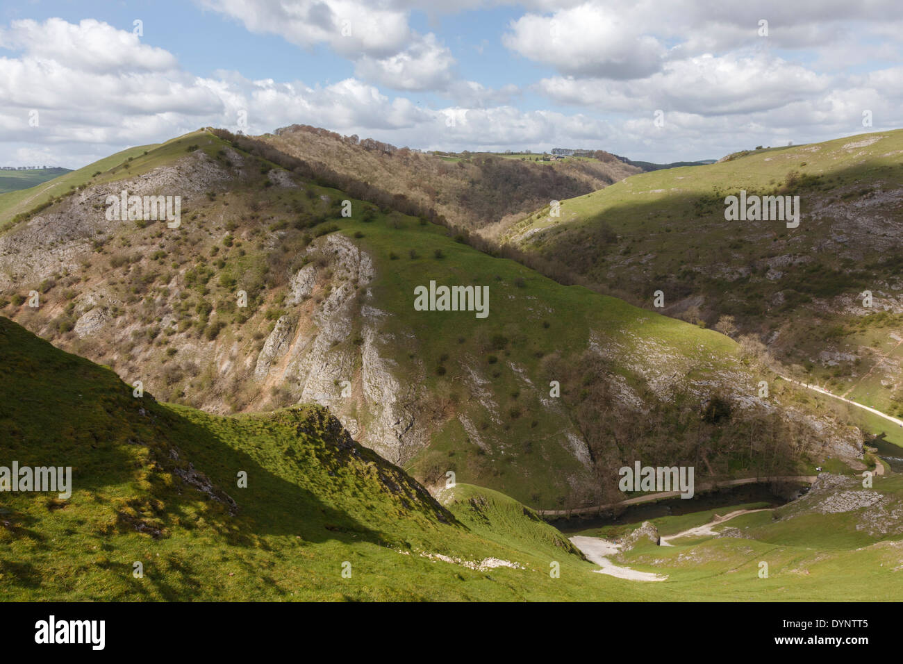 thorpe cloud dovedale derbyshire peak district england uk Stock Photo ...