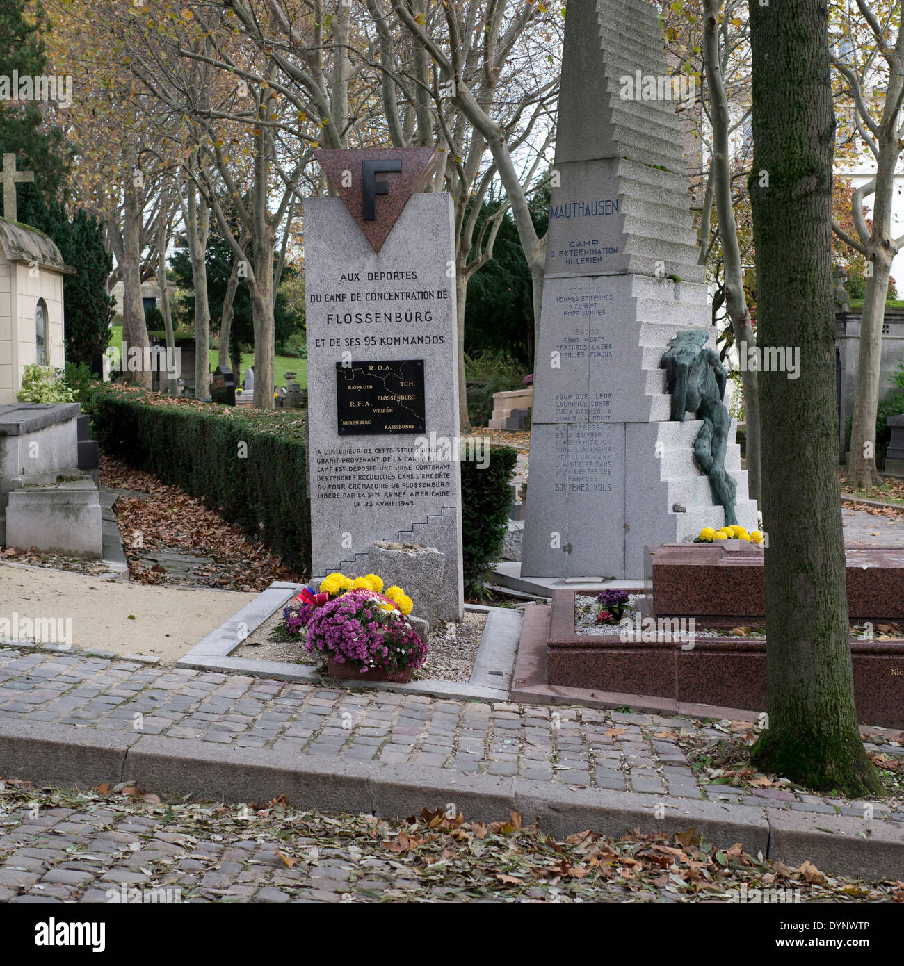 Holocaust memorial in Paris's Père Lachaise Cemetery Stock Photo - Alamy