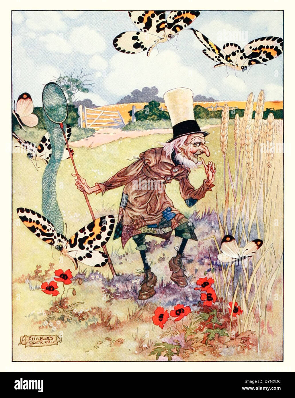 Charles James Folkard (1878-1963) illustration, Lewis Carroll's ‘Songs ...