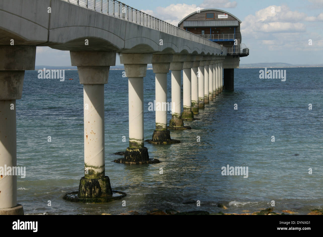 Bembridge lifeboat pier Stock Photo - Alamy